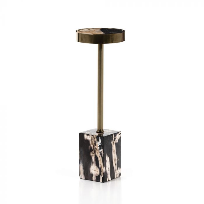 Petrified wood end table store